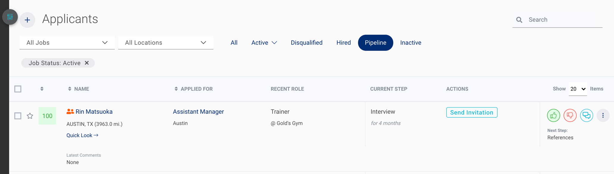 Managing your applicants